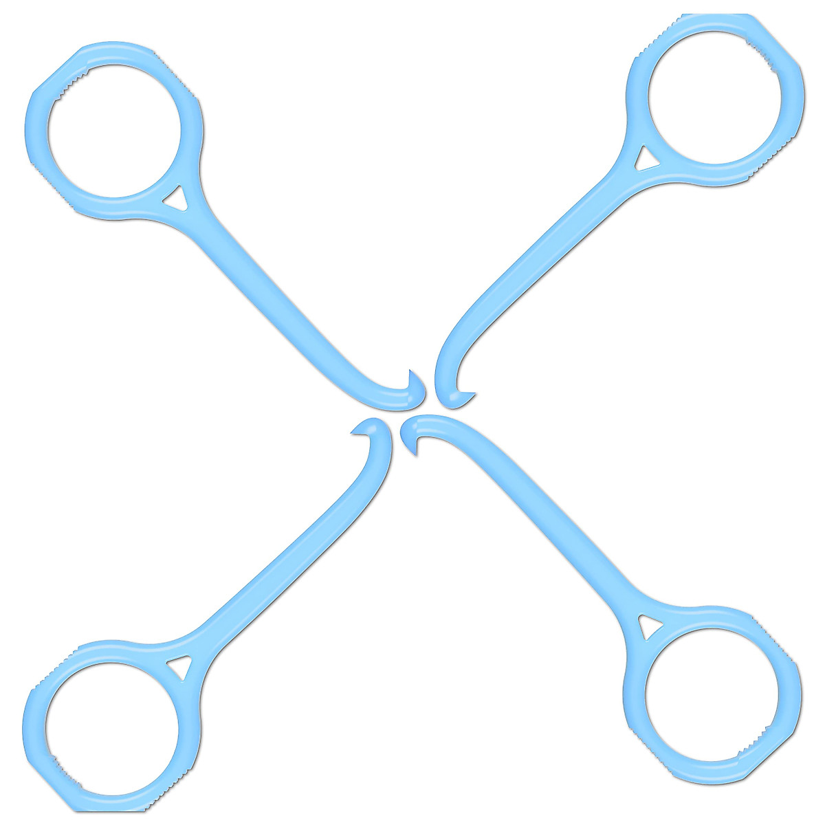 Aligner-B-Out v2 | Badass Blue 4 Pack | Invisalign Remover Tool & Aligner Remover Tool For All Aligners & Removable Retainers | Orthodontist Recommended Invisalign Accessories