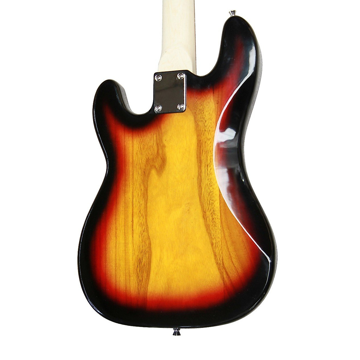 Stedman Pro Beginner Series Bass Guitar Bundle with 15-Watt Amp, Gig Bag, Instrument Cable, Strap, Picks, and Polishing Cloth - Sunburst