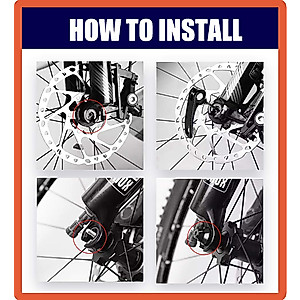 Tomato Palace Mountain Road Bike Quick Release Skewer, Bike Wheel Hub Front and Rear Skewer (One Pair)