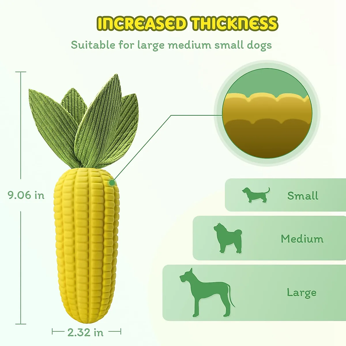 Squeaky Dog Toys for Aggressive Chewers, Indestructible Tough Dog Chew Toys for Small Medium Large Dogs, Interactive Dog Toys with Milk Flavor