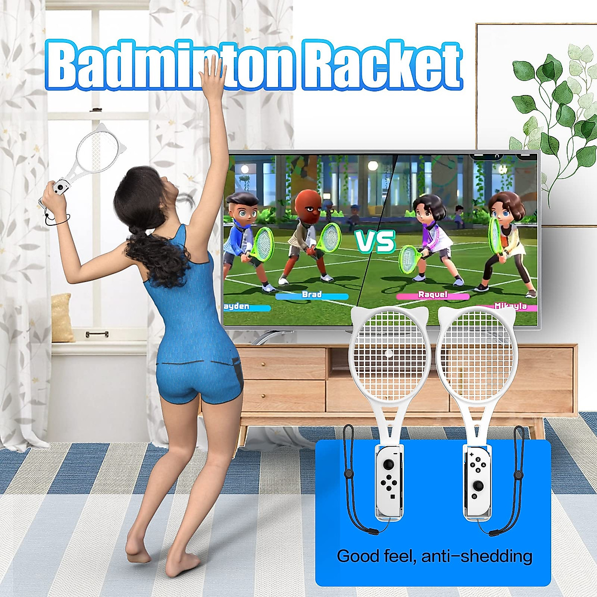 Nintendo 𝐒𝐰𝐢𝐭𝐜𝐡 𝐒𝐩𝐨𝐫𝐭𝐬 𝐀𝐜𝐜𝐞𝐬𝐬𝐨𝐫𝐢𝐞𝐬, Nintendo Switch Sports Leg Strap, Switch Tennis Racket, Switch Boxing Grips, Switch Wrist Straps and Switch Golf Club - White