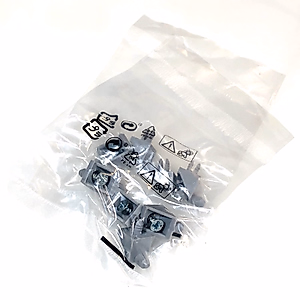 ReplacementScrews Gray Shelf Support Pins Compatible with IKEA Part 106422 (Pax, KOMPLEMENT, TRYSIL) (Pack of 8)