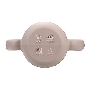 PandaEar 100% Tiny Silicone Drinking Training Cup with Straw for Baby and Toddler (Pink)