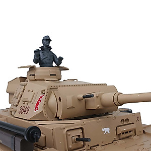TOUCAN RC HOBBY Heng Long Tk7.0 1/16 Remote Control Tank Ir Bb Shoots Military Armored Car Smoke Effect (3849 Plastic Version)