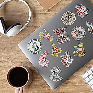 50 Pcs Reddy Kilowatt Sticker, Remember Kids Electricity Will Kill You Sticker, Electrical Electrician Stickers, Electric Will Shock You Decal for Car, Water Bottle, Laptop, Hard Hat Stickers Pack