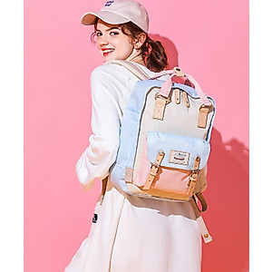 Himawari Backpack/Waterproof Backpack 14.9" College Vintage Travel Bag for Women，14inch Laptop for Student (HM-38#)