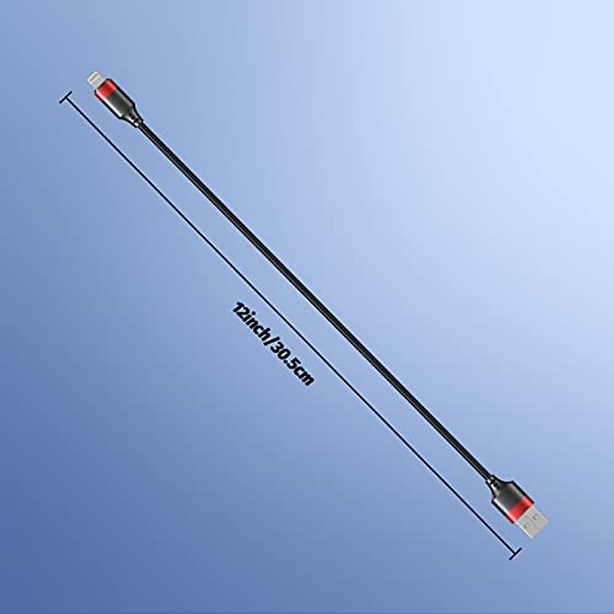 Bkduice 3Pack 1ft iPhone Cable Short, iPhone Charger Cord 1 Foot Lightning to USB Data Sync Cable 12 inch Fast Charging Cord Compatible with iPhone 12/11 Pro/X/XR/XS Max/Plus/8/7/6, Red