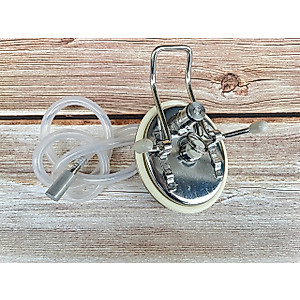 Semfeil Brew Corny Keg Carbonation Keg Lid New Replacement Corny Keg (Soda Keg) Lid Carbonation Stone Beer Force Carbonation Keg Lid Diffusion Stone Carbonating Keg Lid Carbonator