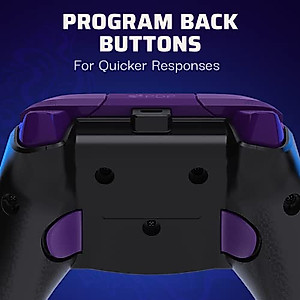 PDP Gaming REMATCH Advanced Wired Controller for Xbox Series X|S/Xbox One/PC, Customizable, App Supported - Purple Fade