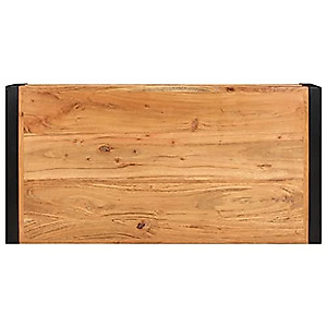 QJBSAVVA Coffee Table 47.2"x23.6"x15.7" Solid Acacia Wood,Bedside Tables Side Tables End Tables Entrance Tables Suitable for Meeting Rooms, Reception Rooms, Offices