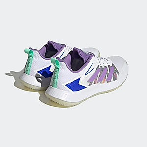 adidas Women's Defiant Speed Sneaker, White/Violet Fusion/Lucid Blue, 8.5