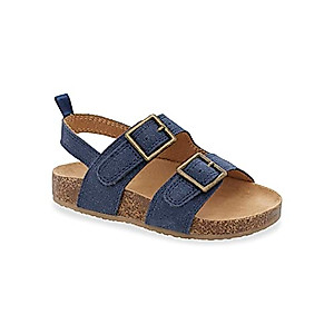 OshKosh B'Gosh Boy's Bruno Sandal, Navy, 12 Little Kid