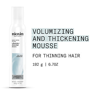 Nioxin Density Defend Styling Volumizing + Thickening Mousse, 6.7 oz (Packaging May Vary)