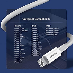 [3 Pack] Apple Chargers for iPhone 12 11 Charger Cable 10 ft,[Apple MFi Certified] Apple Charging Cord 10ft Lightning to USB Cable 10 Foot, Fast Phone Charging Cord for iPhone 12 Pro Max/11/10/X/XR/8