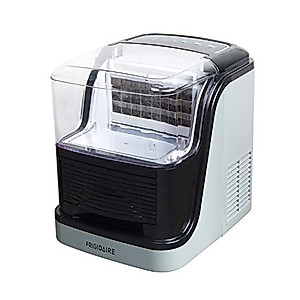 Frigidaire EFIC229-VCM FRIGIDAIRE-33LBS per day Square Clear Cube COMPACT ICE MAKER-Viewing Window-Silver, Standard