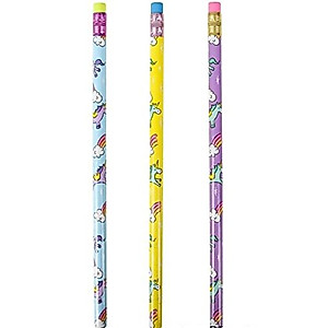 24 Unicorn Pencils- Great For Classrooms, School Supplies, And Party Favors