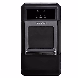 Frigidaire EFIC237 Countertop Crunchy Chewable Nugget Ice Maker, 44lbs per day, Auto Self Cleaning, Black Stainless