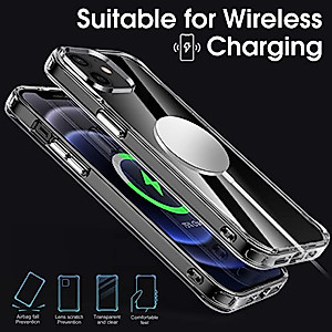 Migeec for iPhone 12 and iPhone 12 Pro Clear Case Shockproof Full Protection Phone Cases 6.1 inch