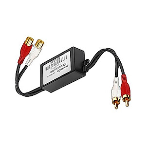 RCA Noise Filter Hum Eliminator (No Reduce Bass) Ground Loop Isolator ...