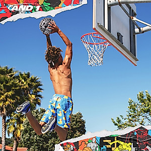 AND1 Chaos Rubber Basketball: Game Ready, Office Regulation Size (29.5”) Streetball, Made for Indoor/Outdoor Basketball Games- Graffiti Series