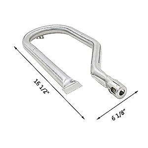 SN1281(3-Pack) SA0801 (3-Pack) 17 5/16" Stainless Steel Heat Plate and Burner Replacement for Costco Kirkland 720-0108, Nexgrill 720-0011, 720-0047-U Gas Grills
