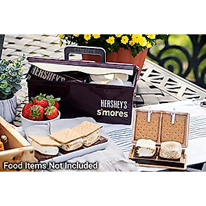 Hershey's S'mores Caddy | For S'mores on the Go | Store All the Essentials for Making S'mores | Perfect for Camping, Picnics, and Tailgating | Removable Tray and Carrying Handle | 00262HSY