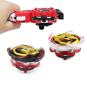 Speder Bey Gyro Blades Launcher and Grip, Battling Burst String Launcher Gyro Light Sparking Left&Right LR Spin Top Compatible with All Bey Burst Series Bey Battling