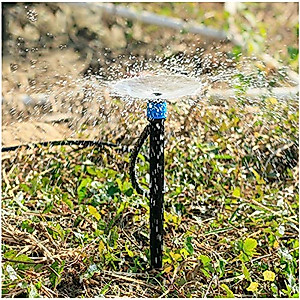 E-outstanding 20-Pack Irrigation Drippers 360 Degrees Adjustable Full Circle Type Micro Spray Drip Emitters Watering Sprinklers Garden Water Irrigation System Sprayers