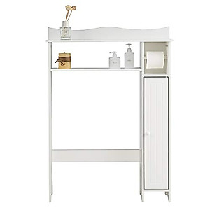 Casart Bathroom SpaceSaver Over-The-Toilet Storage Shelf Bathroom Storage Cabinet Organizer (42" Height)