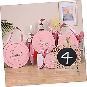 DECHOUS 3pcs Small Blackboard Wedding Easel Chalkboard Mini Table Blackboards Table Blackboard with Stand Tabletop Blackboard Mini Blackboard Easel Wood Office Price Tag Rewritable