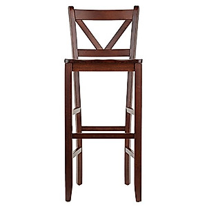 Winsome Kingsgate, 33.86" W x 33.86" D x 38.9" H, Walnut