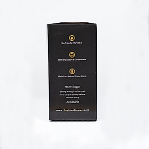 Natural Straws made out of Hay by Sophia's Straws 5 inch I 500 Straws - All natural, eco-friendly and disposable Hay Straws