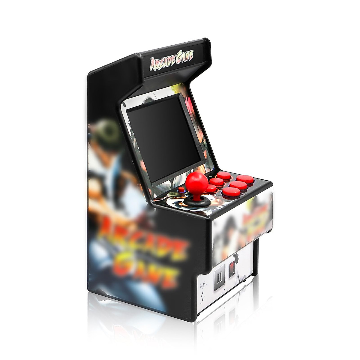 EASEGMER Mini Arcade Game Machines for Kids with 156 Classic Portable Handheld Video Games 16 Bit 2.8 Inches Screen Travel Gaming Electronic Toys Novelty Gift for Boys and Adults - Blue