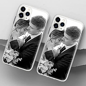 RobertsShop, Personalized Design Your Own Picture Photo Custom Customized Phone Case Cover Compatible with iPhone 6 6s 7 8 Plus SE 2020 X XS XR 11 12 Mini Pro Max Samsung Galaxy S9 S10 S20 S21 Thermoplastic Polyurethane