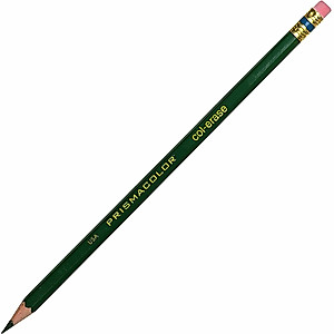 Prismacolor Col-Erase Erasable Colored Pencil, Green, 12 Count