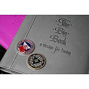 Study Edition Big Book with Gray Bookcover. You get Both. Alcoholics Anonymous Study Edition with Gray AA Bookcover with Big Book Study Edition of Alcoholics Anonymous Included You Get Both