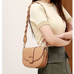 YXBQueen Crossbody Purses for Women Leather Medium Shoulder Bag with Adjustable Straps