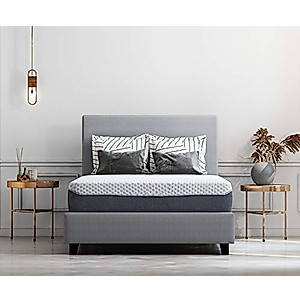 Signature Design by Ashley 12 Inch Elite Plush Mattress, Green Tea & Charcoal Infused Gel Memory Foam, Queen