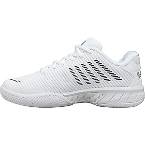 K-Swiss Women's Hypercourt Express 2 Tennis Shoe, White/Black, 8 M