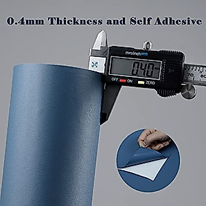 Oxdigi Dark Blue Contact Paper Peel and Stick Wallpaper for Shelf Liner Cabinet Table Drawer Door Reform Decorative Thick Self Adhesive Removable Vinyl Film 24 x 196 Inches