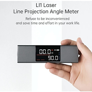L-as-er Protractor Digital Inclinometer Angle Measure L-as-er Ruler - with Bi-directional L-as-er Marking, Large Lcd Screen Angle Finder, Multifunctional Device for Fast, Precise& Professional Results
