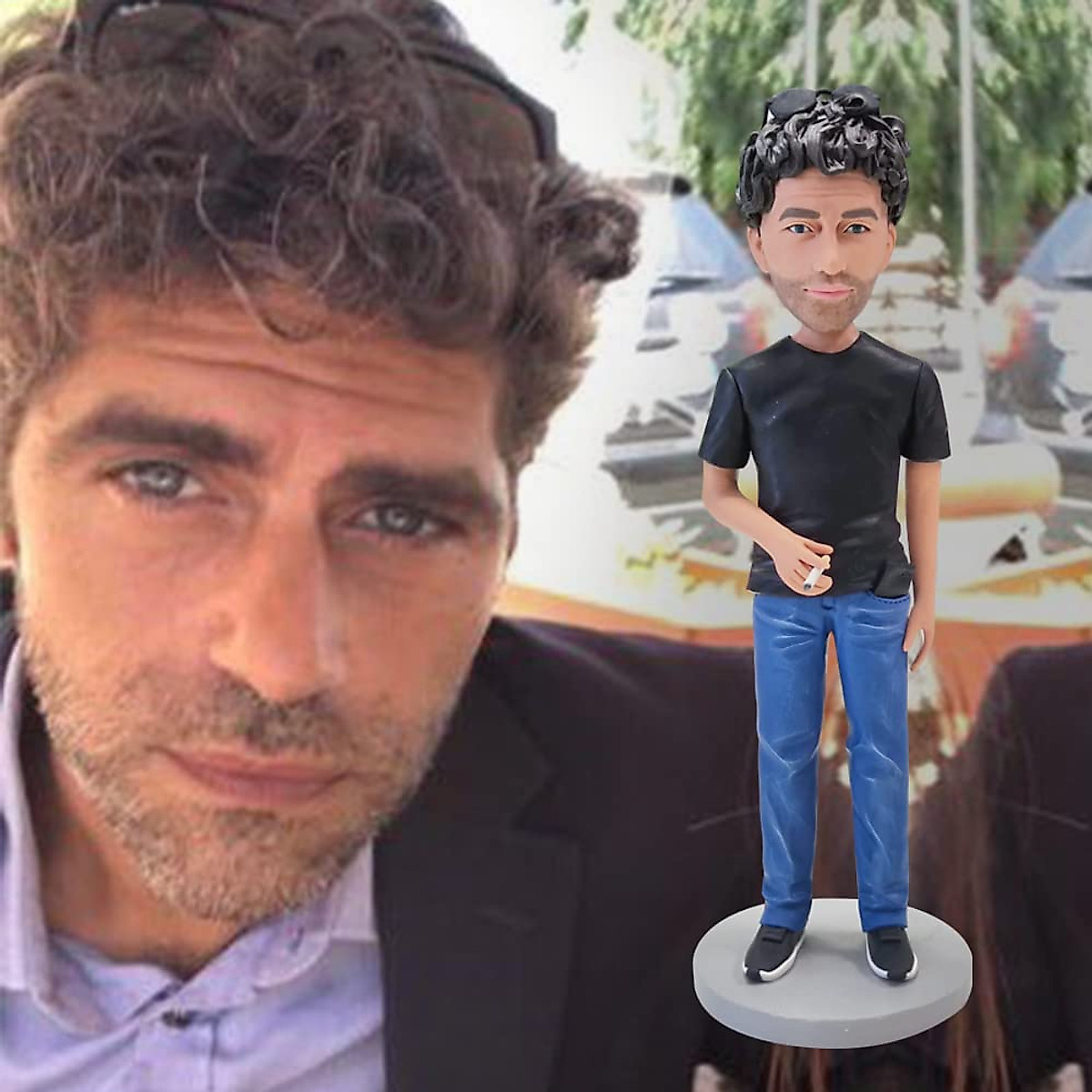 Custom Bobblehead,Personalized Custom Full,Custom Personalized Unique Handmade Bobbleheads Figurine,Action Figure Based on Your Photo (5.9"(15cm))