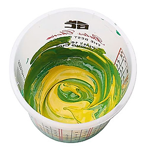 Bates- Paint Mixing Cup,16 oz ,12 Cups, Resin Mixing Cups, Mixing Cups for Epoxy Resin, Epoxy Mixing Cup, Paint Measuring Cups, Plastic Mixing Cups, Epoxy Mixing Containers