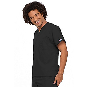 Cherokee Originals Unisex V-Neck Scrubs Shirt, Black, Large