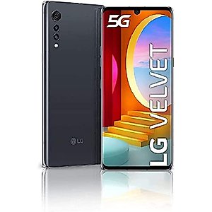 LG Velvet (5G) 128GB (6.8 inch) Display 48MP Triple Camera LM-G900TM GSM Unlocked Phone - Aurora Grey (Renewed)
