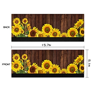 DMCXERO Refrigerator Handle Covers Set of 4 Appliance Handle Covers Use on Keep Kitchen Appliance Fridge Oven Microwave Dishwasher Clean (Sunflower)