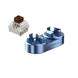 Bundle of 10 Kailh Box Brown Switches for Mechanical Gaming Keyboards & Ranked Premium CNC Machined Switch Opener