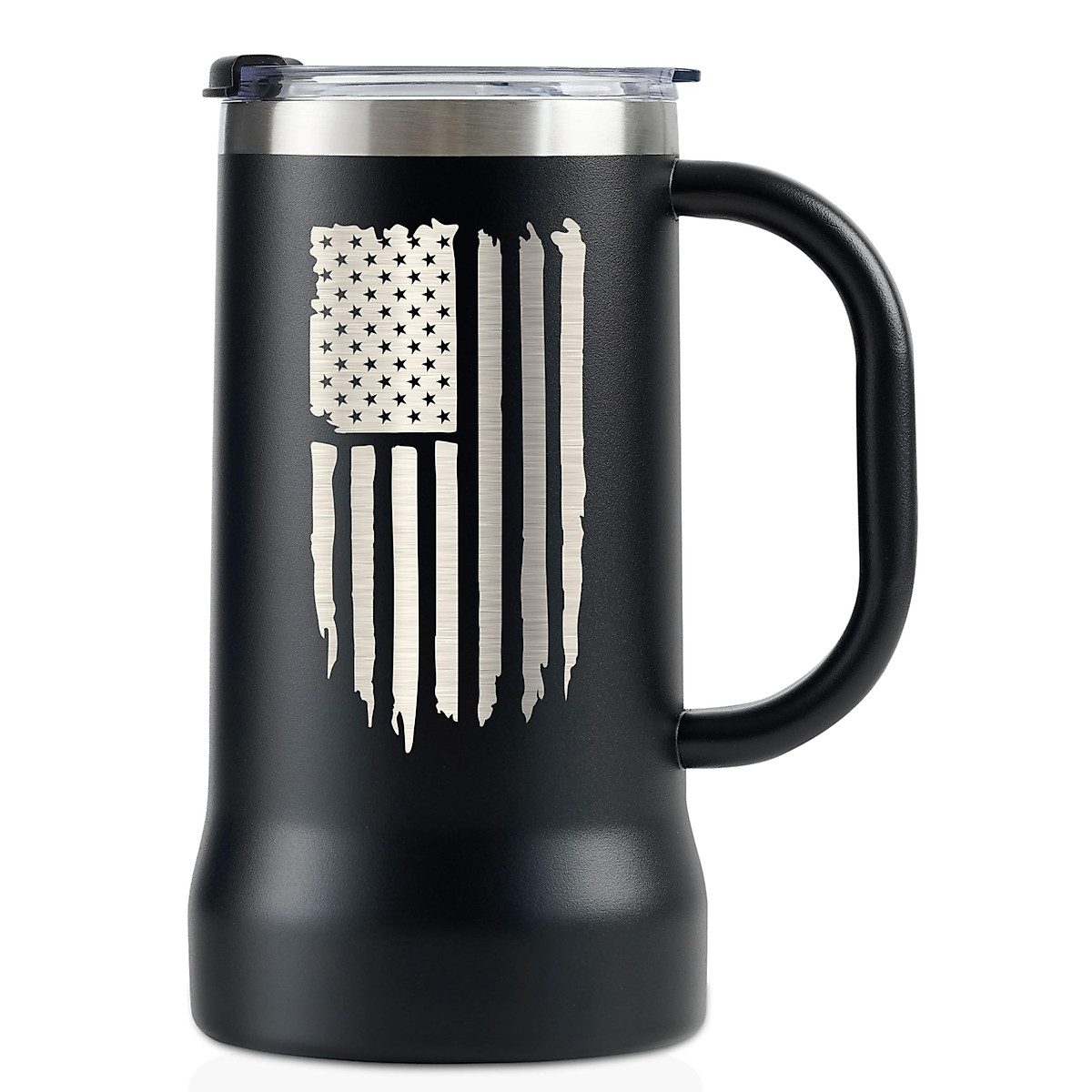 Onebttl Gifts for Men, American Citizenship Gifts for for Dad, Grandpa, Uncle, Brother, Boyriend, Husband, Stainless Steel Beer Stein Tumbler, 24oz Beer Mug with Lid