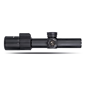Monstrum Alpha 1-6x24 First Focal Plane FFP Rifle Scope with MOA Reticle | Precision V2 Picatinny Scope Rings | Bundle