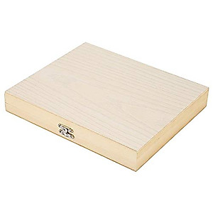 Wooden Box with Lock Storage Glass Slide Storage for Lab Glass Prepared Microscope Slides Storing Tool 22.8x18.8x3.5cm / 9x7.4x1.4in for Educational Use